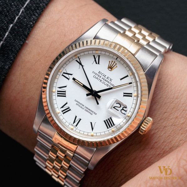 RARE Buckley Dial 1984 36mm Rolex Two-Tone Gold Datejust 16013 ...