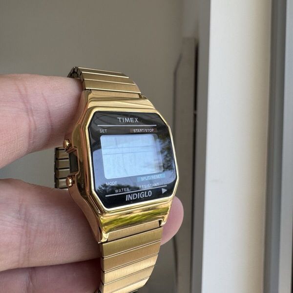 Timex 555 digital LCD with indiglo running | WatchCharts Marketplace