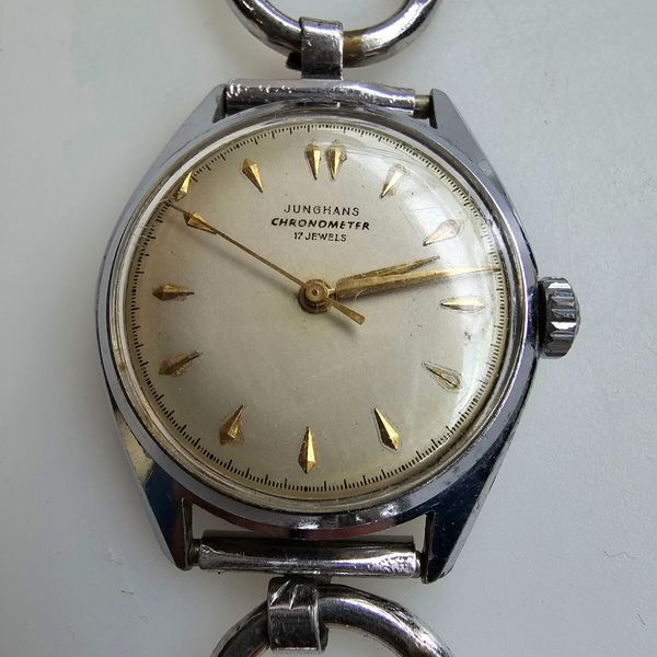 Old Junghans Chronometer 17 Jewels Wristwatch with Chain Strap ...