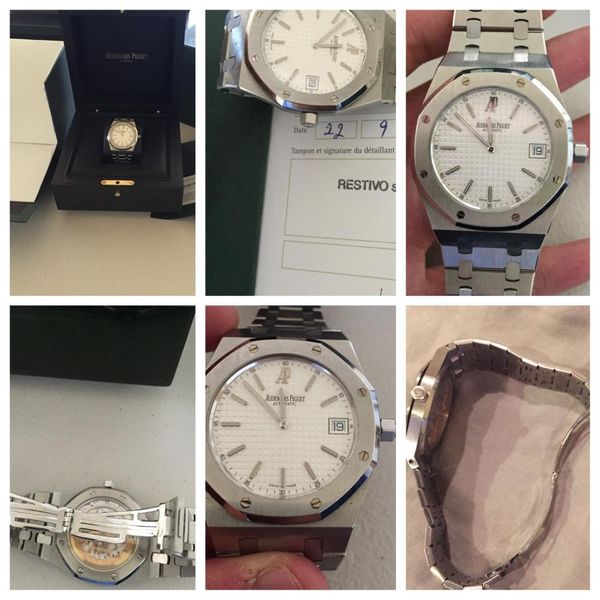 For sale Ap Jumbo 15202 White Dial | WatchCharts Marketplace