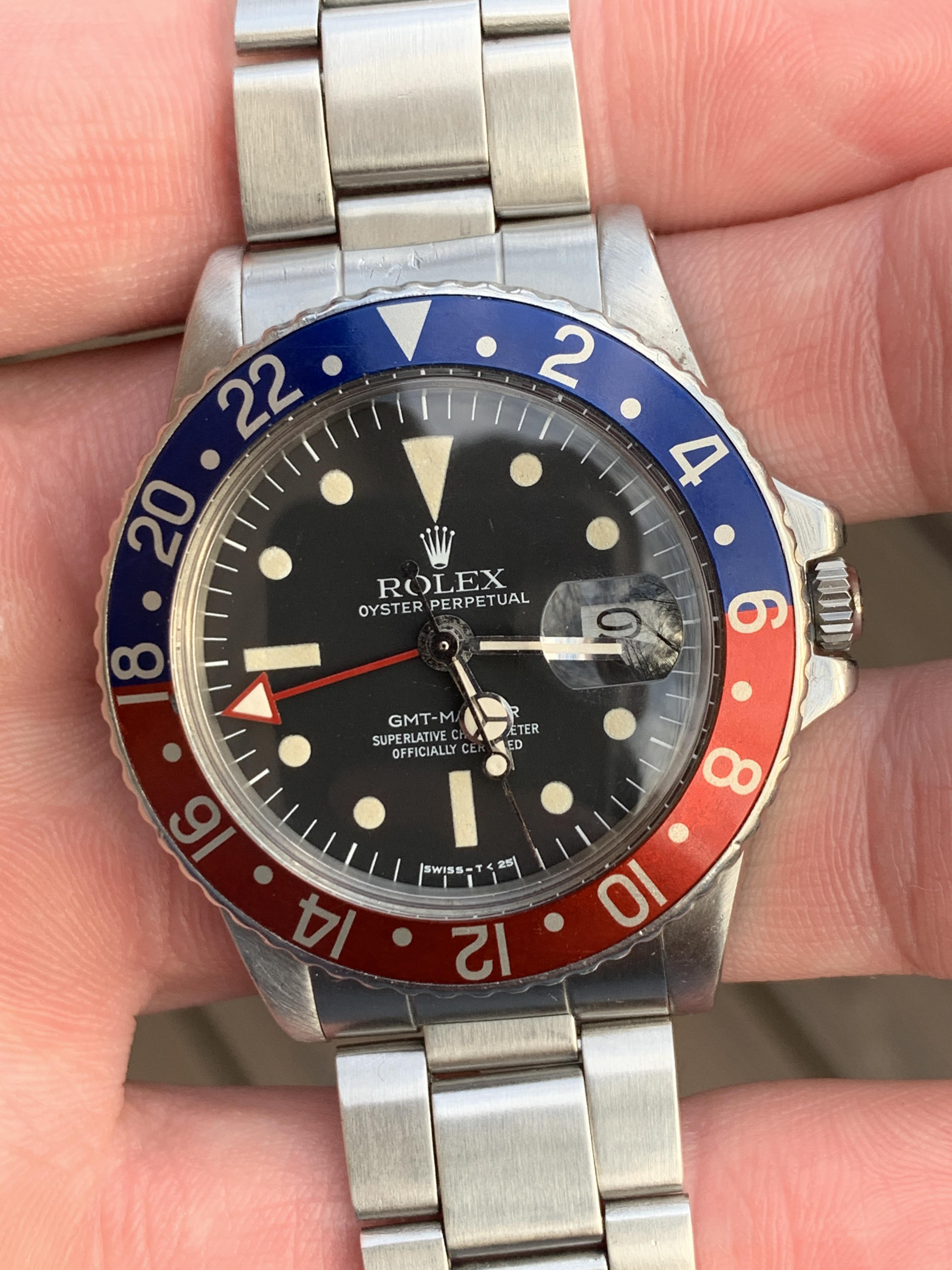 1977 Rolex 1675 Gmt Radial MK3 fully serviced red hand | WatchCharts