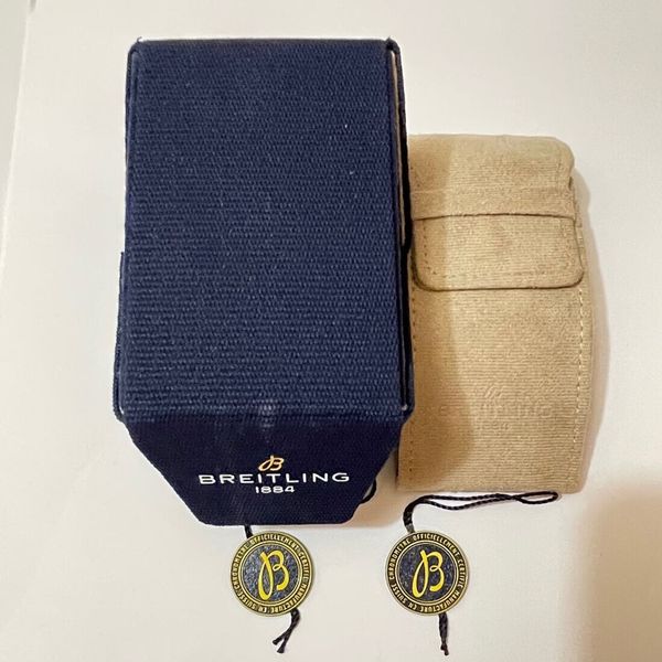Breitling Watch Box Case Eco Friendly Collapsible box Blue. Genuine ...