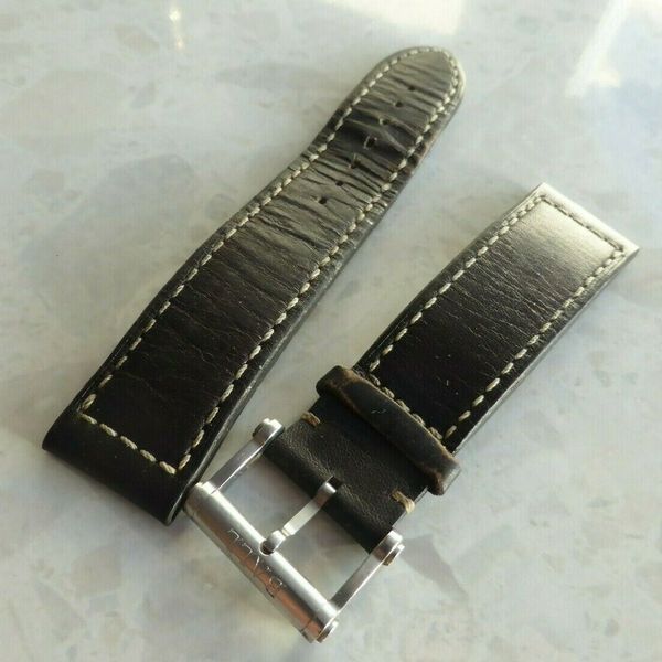 100% GENUINE BALL OFFICIAL STANDARD LEATHER STRAP & BUCKLE 21mm Ref ...