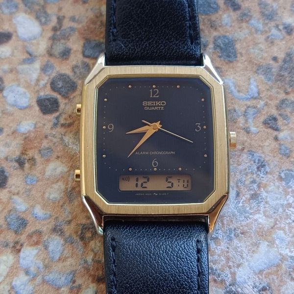 Vintage Seiko Hybrid Quartz H601 5090 April 1986 JDM Analogue Digital | WatchCharts Marketplace