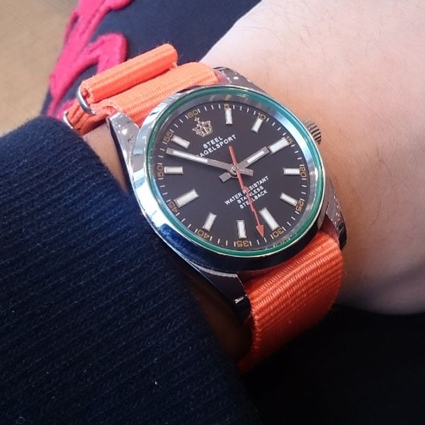 FS: Modified Bagelsport Milgauss Homage, Relumed with Swiss ...