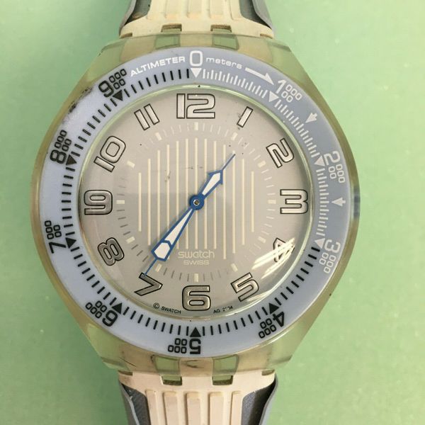 SWATCH WATCH - SNOWY SKY (2005) - ORIGINALS - FUN - SULK100 - WORKING ...