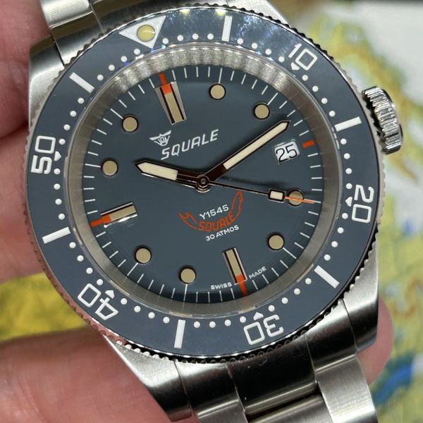 FS: Squale 1545 Grey dial on bracelet | WatchCharts Marketplace