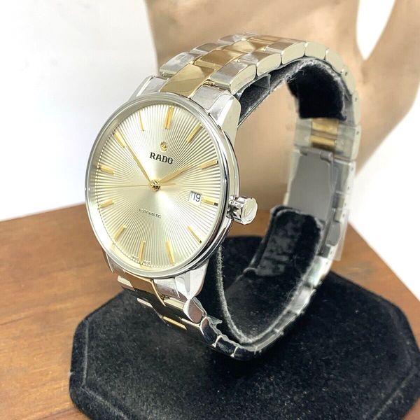 Rado Men's Watch R22860103 Coupole Swiss Automatic Silver Dial Two Tone ...