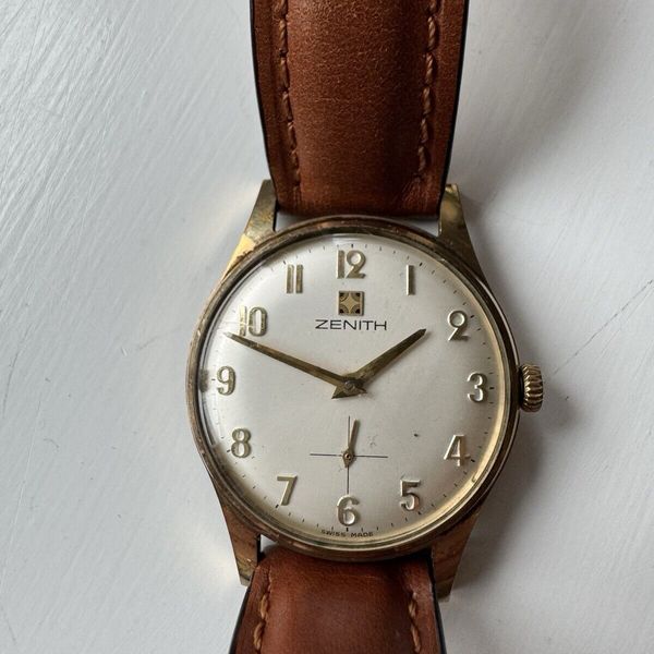 Zenith 9ct Gold Men's Vintage 1970's Watch. | WatchCharts Marketplace