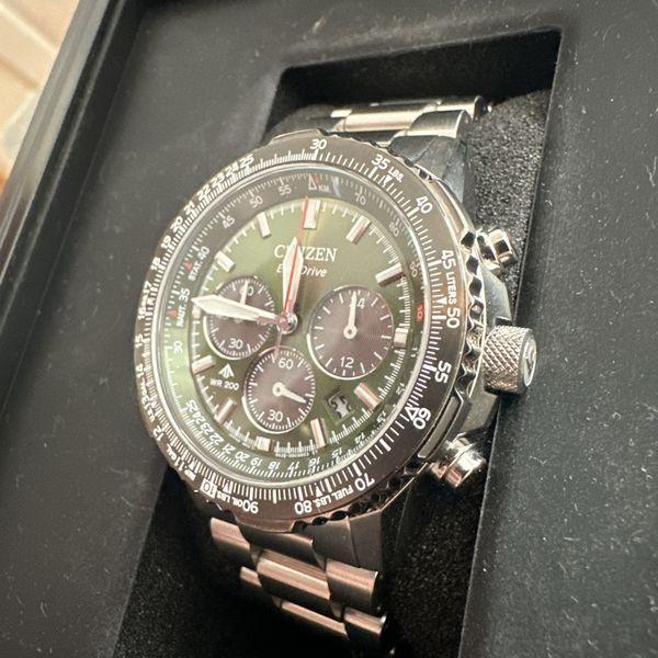 Citizen Promaster Navihawk Chronograph Khaki Dial Men's Watch CA4664 ...