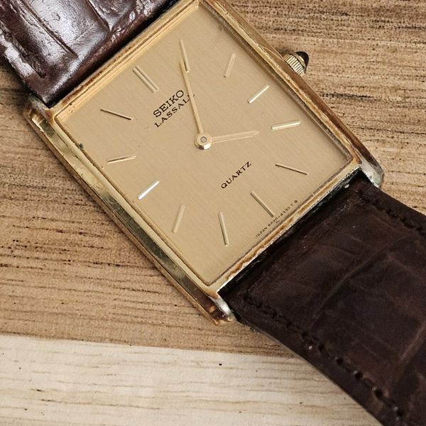 Vintage 80s Seiko Lassale Quartz Ultra Thin Gold Tone 6020-5059 Men's Watch | WatchCharts ...