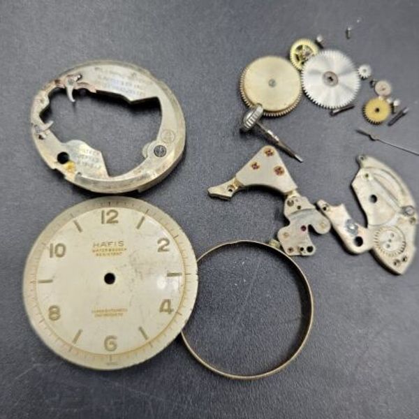 Rare Vintage Buren 525 Hafis Pendulum Bumper Watch Movement Parts ...