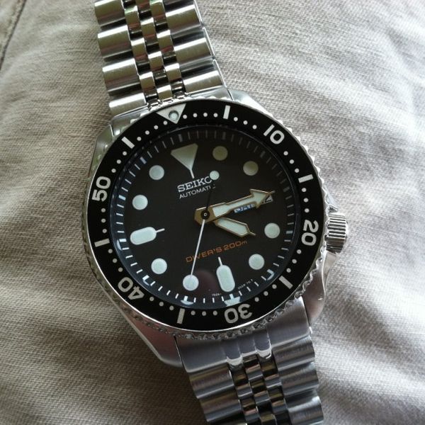 SOLD Seiko SKX007 w/ Jubilee Bracelet and Seiko Z22 Rubber Strap ...