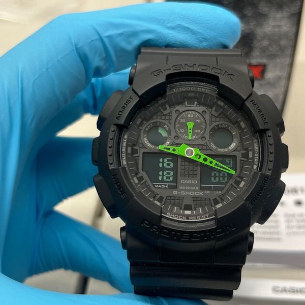 Casio GA100C-1A3 Men's G-Shock Black Ana-Digi Dial Black Resin World Time Watch | WatchCharts ...