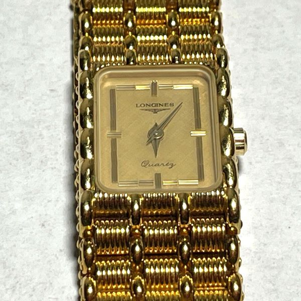 Longines Gold Quartz Ladies Watch Rectangular Dial 1980s DOES NOT WORK ...