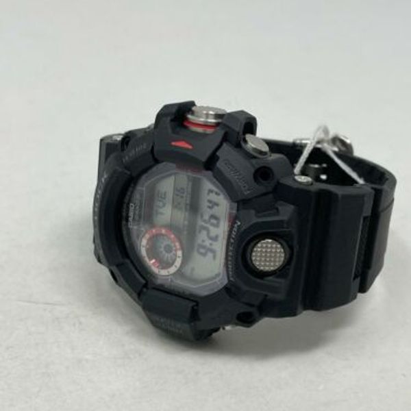 Casio Men's GW-9400-1CR Master of G Stainless Steel Solar Watch ...