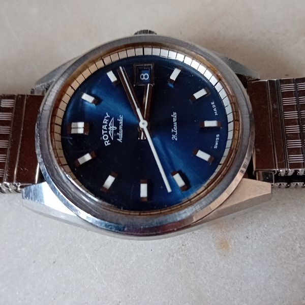 Vintage Gents Watch By Rotary. 21 Jewels Automatic. Boxed ...