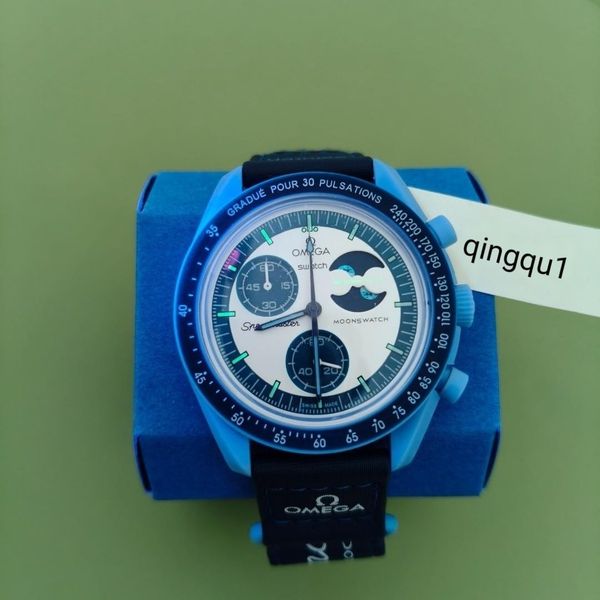 OMEGA x Swatch MoonSwatch Mission To BLUE MOON Watch -With Box ...