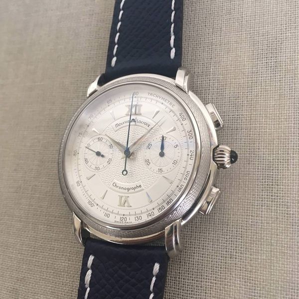 FS: Maurice Lacroix PLATINUM 40mm Chronograph Vintage Venus 188 manual ...