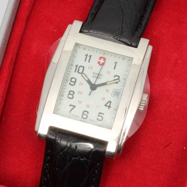Victorinox Swiss Army Officer's Rectangle Model 24386 Quartz Watch NEW ...