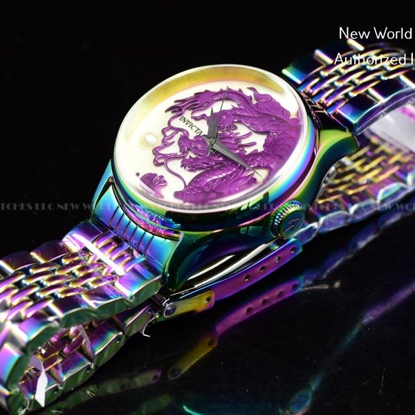 Invicta Women's Vintage MOP Dial Automatic Iridescent Bracelet Dragon ...