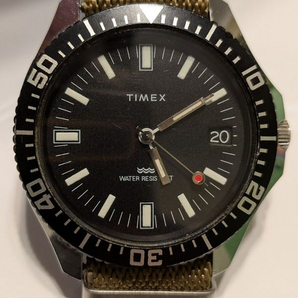 Vintage Timex 'Red Dot' Skin Diver | WatchCharts Marketplace