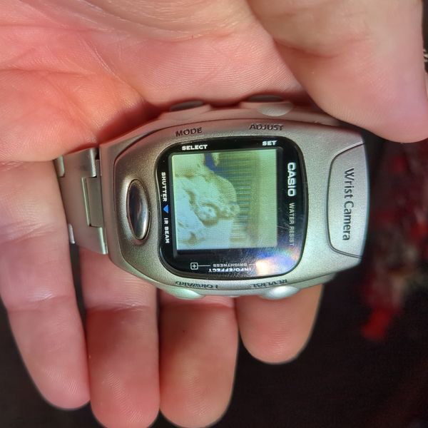 Boxed Casio Wrist Camera Watch (WQV-1) + PC Link Kit. Tested & Working ...
