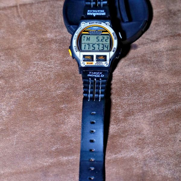Vintage 90s 1992 Timex Iron Man Triathlon Mens Indiglo Digital ...