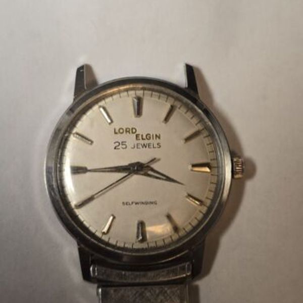 Lord Elgin 25 Jewels Self Winding Wristwatch - Not Running- As-Is Watch ...
