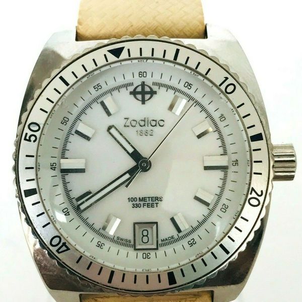 ZODIAC DIVER STYLE MEN'S QUARTZ WATCH SEA DRAGON ZO2289 300 FEET SWISS ...