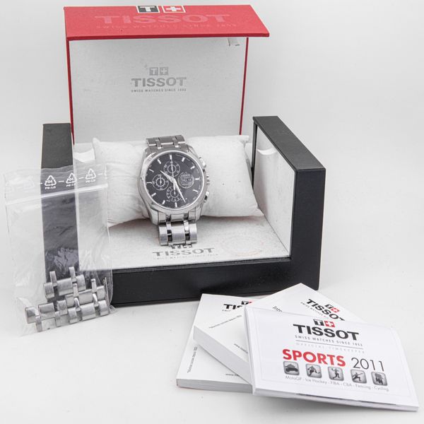 44mm Dia - Tissot Couturier Automatic Chronograph Cal. 7750 (B&P) T035614A | WatchCharts Marketplace