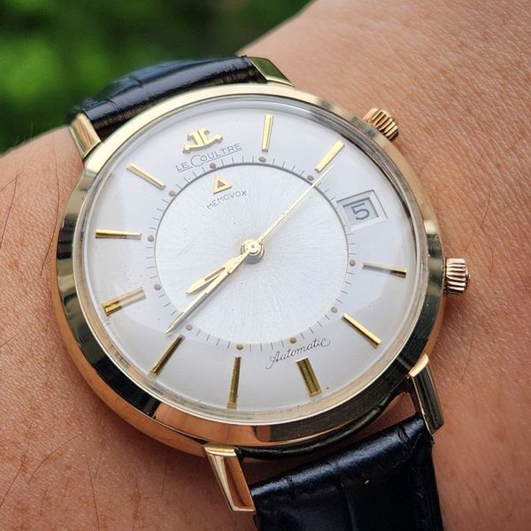 Vintage Jaeger LeCoultre Memovox Alarm Watch (Bumper Automatic Movement ...