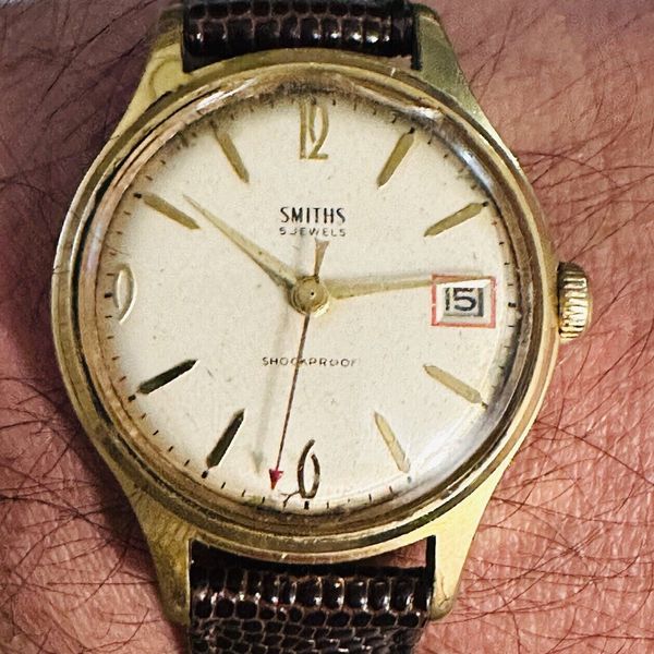 Vintage Smiths Empire 5 Jewels Mechanical GWO Shockproof Menâ s Watch ...