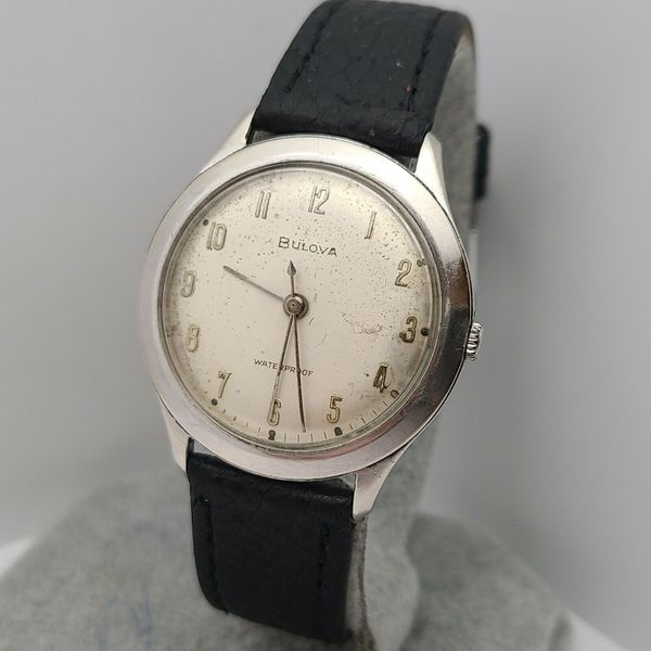 Vintage BULOVA 11AFC 17Jewels Men's manual winding watch SWISS 1959 ...
