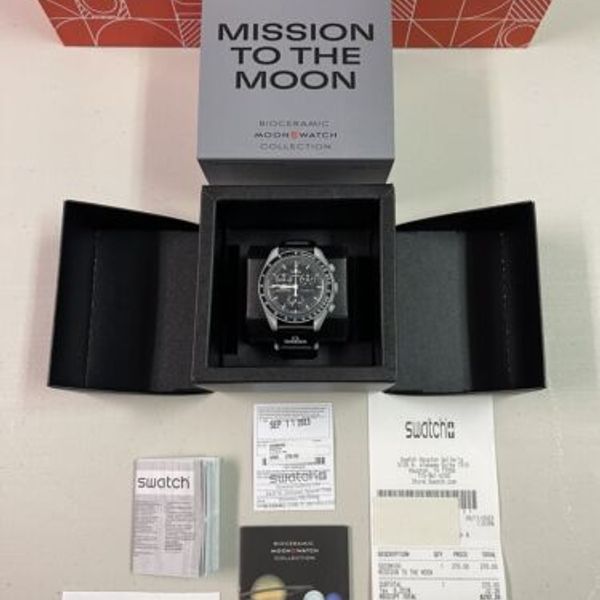 Omega X Swatch Mission To The Moon Moonswatch Watch Authentic With ...