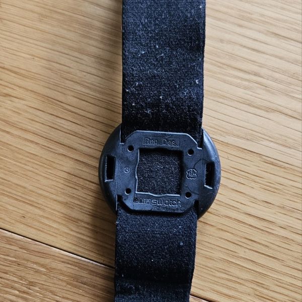 1988 Vintage Swatch Pop Watch, With Material Polka Dot Pattered Strap ...