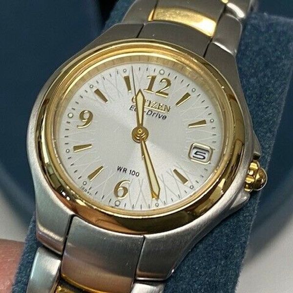 CITIZEN Eco-Drive WR 100 Women's Two-Tone Wristwatch | WatchCharts