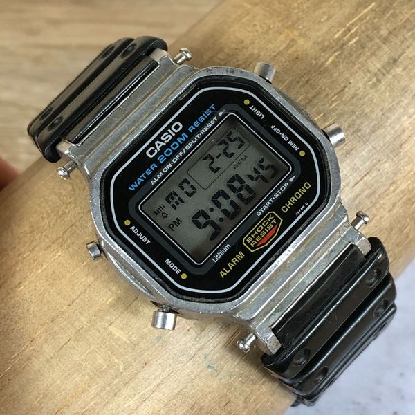 Casio Men DW-5600 Alarm Chrono Black Resin 36mm Quartz Digital Watch 8 ...