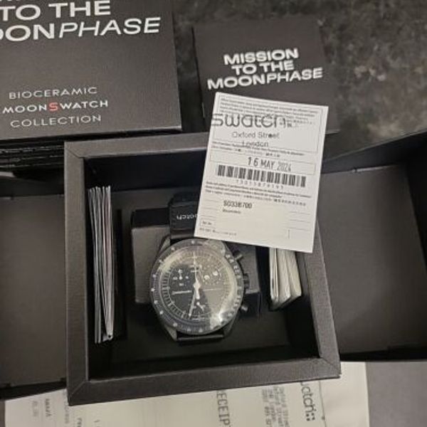 Swatch X Omega Moonswatch Snoopy Moonphase “New Moon” Black Edition and ...