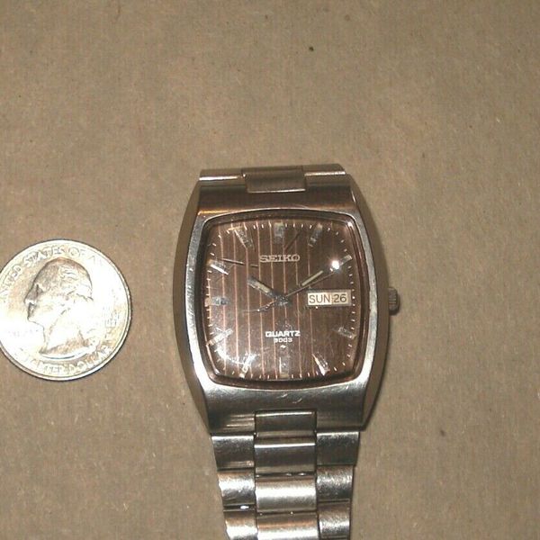 Vintage Seiko SQ 3003 Quartz Watch 0843 - 5029 - Faceted Crystal? / new ...
