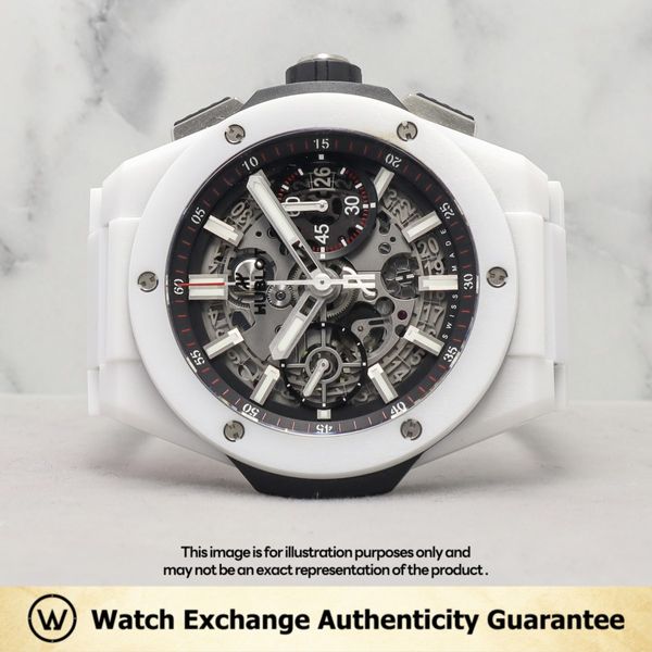 Mint Jul 2023 Hublot Big Bang Integrated White Bracelet 451.HX.1123.HX Matt Grey Skeleton Dial ...