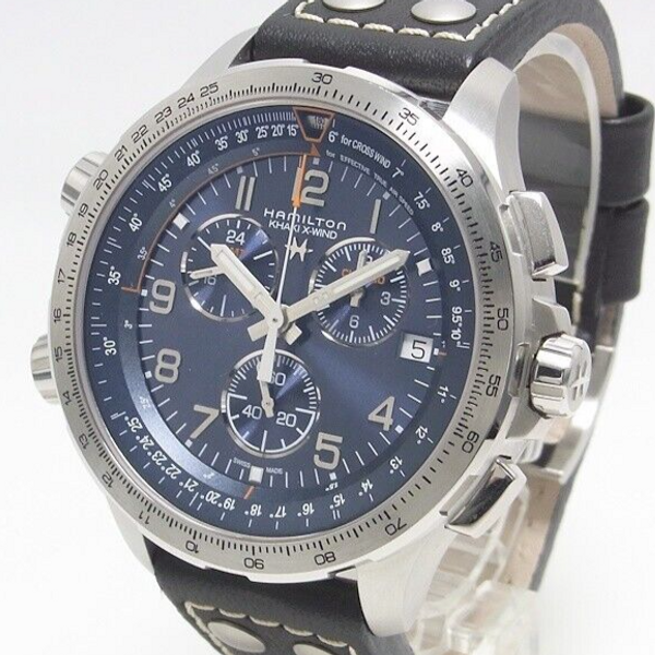 Hamilton Khaki Aviation X-Wind GMT H77922541 H779220 Chronograph Men's ...