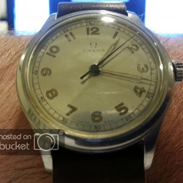 FS: Omega 2179/3 Mechanical Watch with Horween Shell Cordovan Strap ...