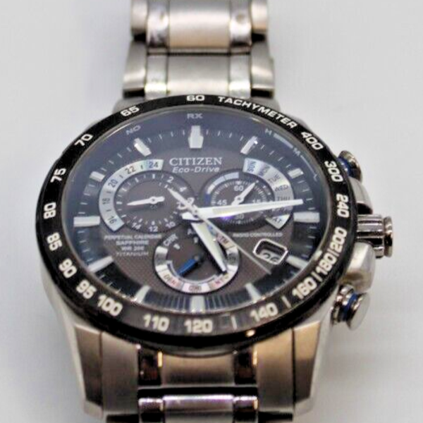 Citizen Eco-drive E650-S075181 Watch Chronograph Sapphire Silver ...