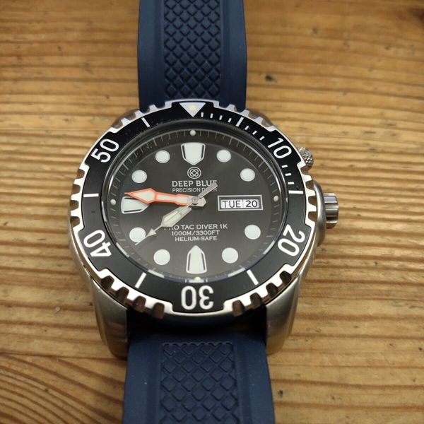 deep blue precision diver watch quartz | WatchCharts Marketplace