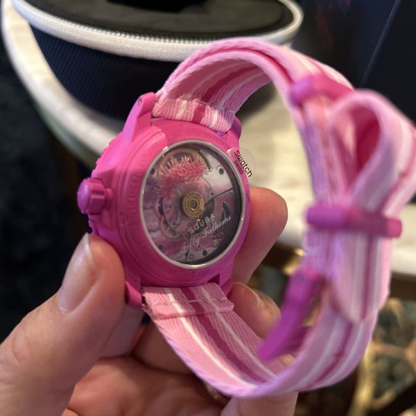 Swatch Pink Ocean Bioceramic Scuba Fifty Fathoms Collection Watch * NEW ...