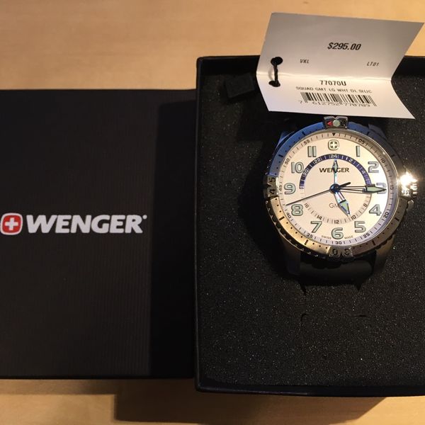 FS - brand new Wenger Squadron GMT - white | WatchCharts Marketplace