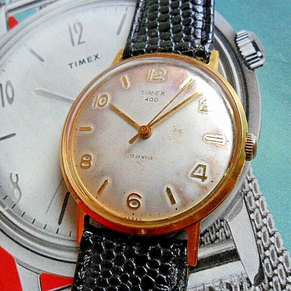Vintage 1960's Men's Timex 400 17 Jewel Japan Made Mechanical Watch ...