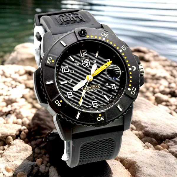Luminox 3600 Series Navy SEAL Foundation Black/Yellow Dial Rubber Strap ...