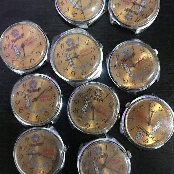 JOB lot of 10 russian watch vintage Raketa Rare USSR | WatchCharts ...